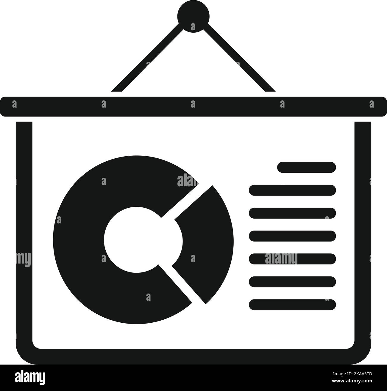 Wall banner icon simple vector. Segment market. Customer target Stock ...