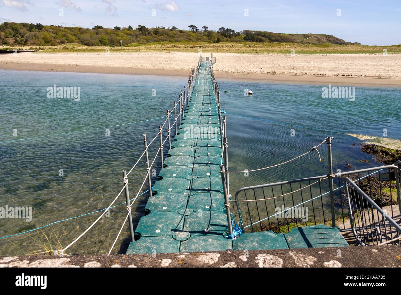Temporary Pedestrian Pontoon Bridge across The Warren, Rosscarbery ...