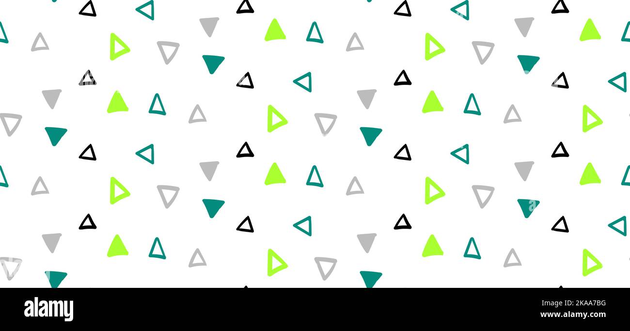 Cute triangles texture, children cloth print, vector quality Stock ...
