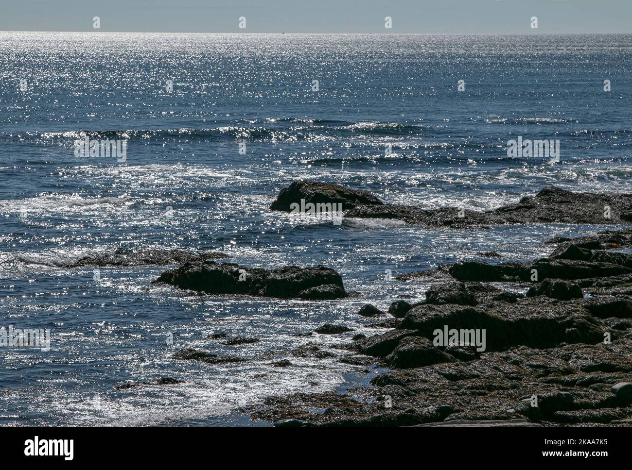 The stunning coastal views of outer Portland Harbor, Maine from Peaks ...