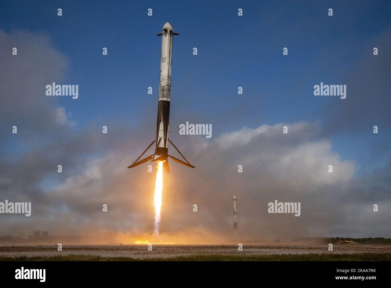 Merritt Island, United States. 01st Nov, 2022. SpaceX's two Falcon ...