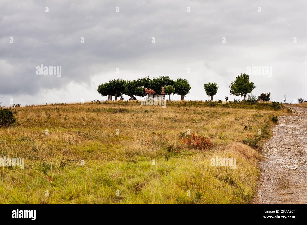 Road to the Capilla de Soyartz along the Chemin du Puy, French route of ...