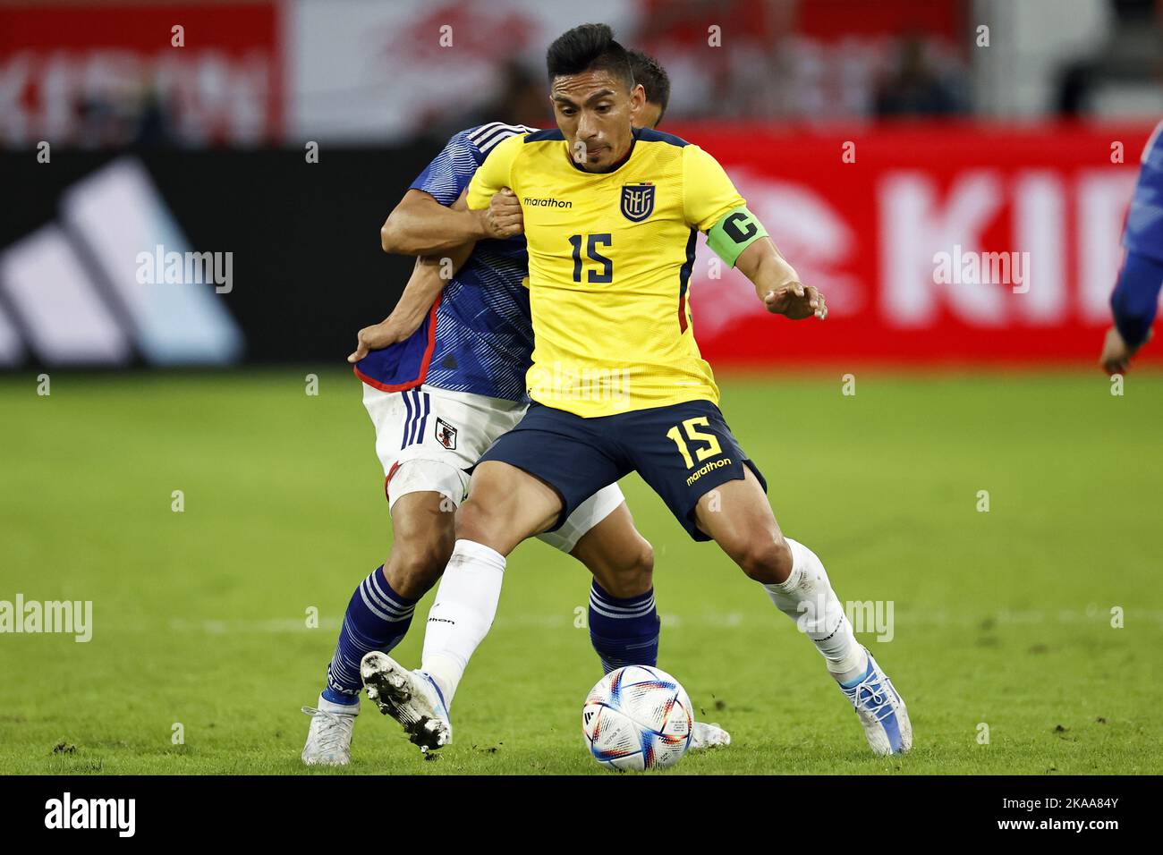 DUSSELDORF - (lr) Yuto Nagatomo of Japan, Angel Mena of Ecuador during ...