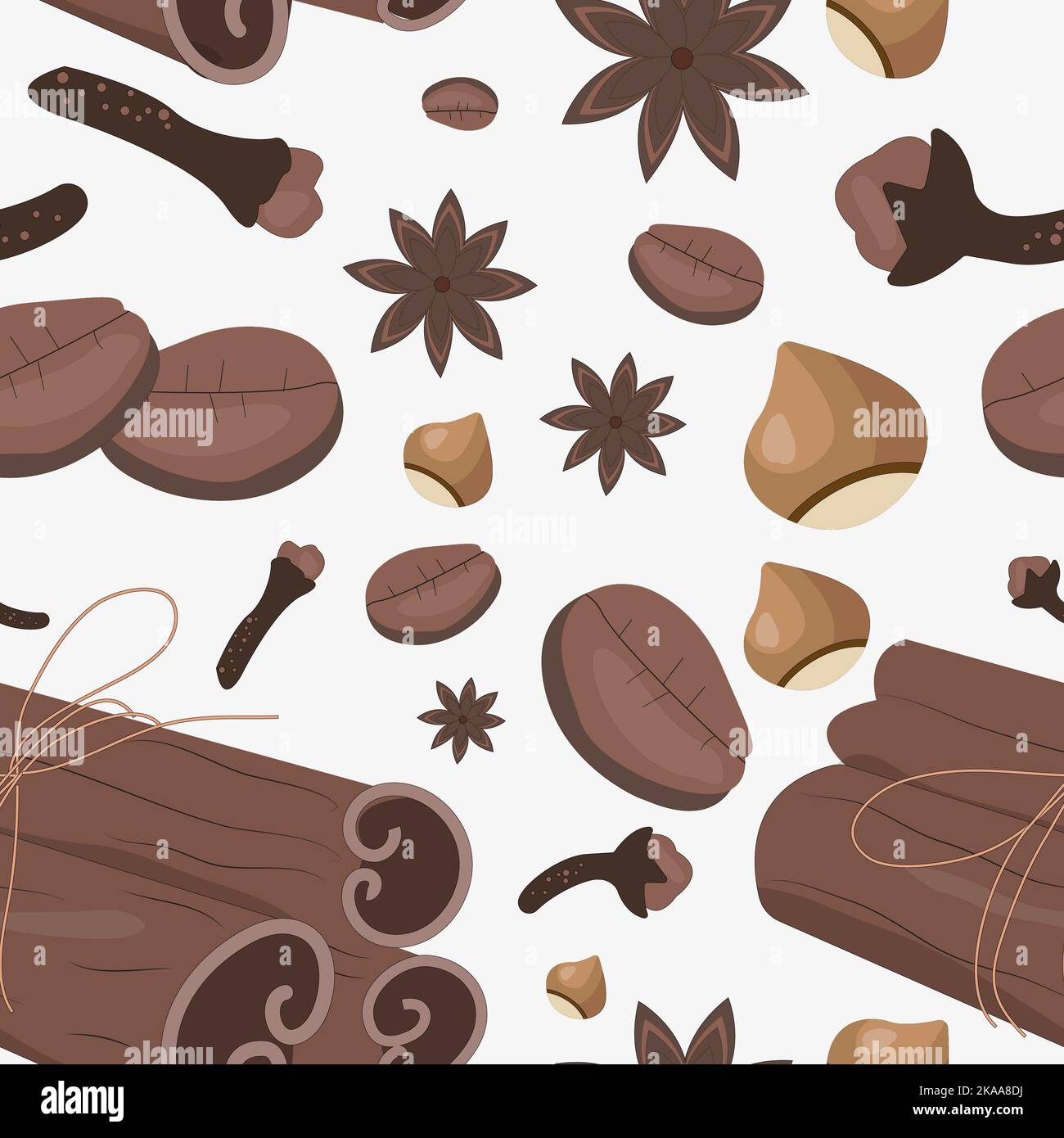 Set of vector spices - four spice mix or pumpkin spice Stock Photo - Alamy