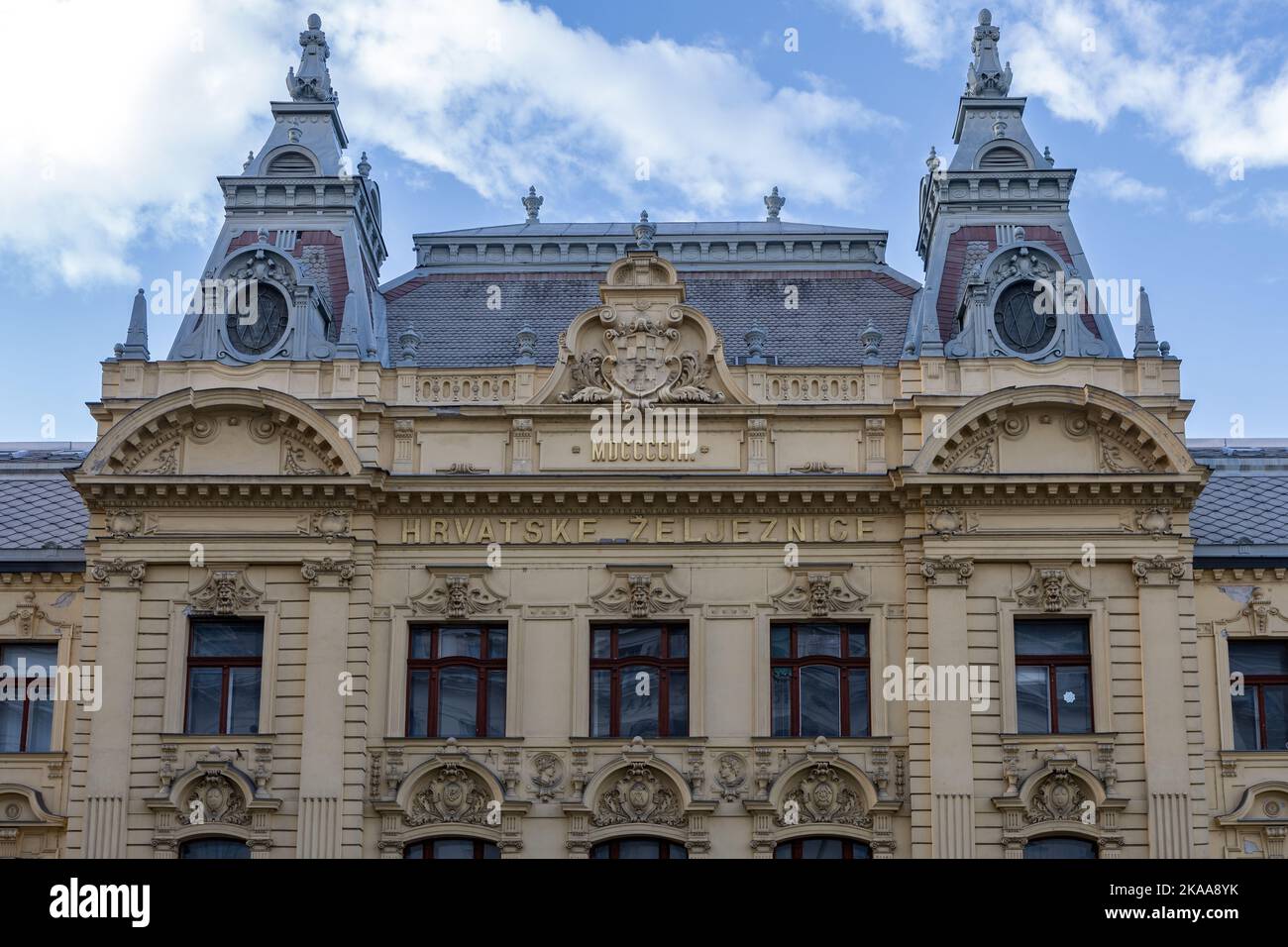 Croatian railrways , Hrvatske Zeljeznice, built 1903, ,Zagreb, Croatia ...