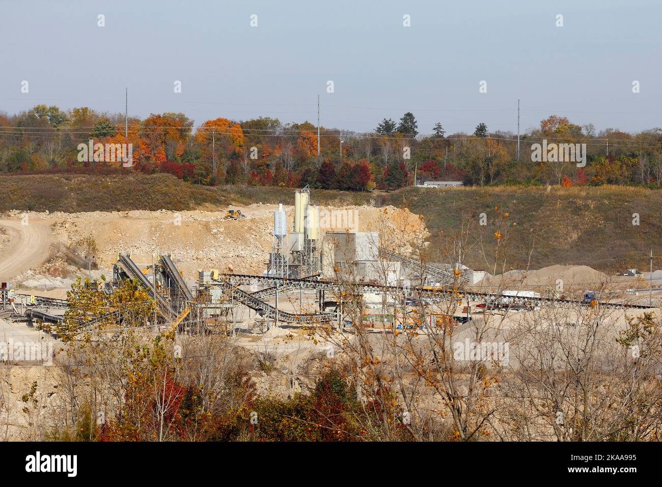 Active Quarry, Quarry Trails Metro Park, Columbus, Ohio Stock Photo - Alamy