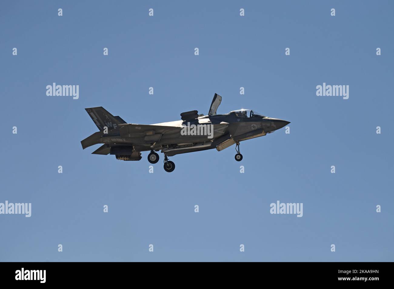 USMC F-35B in hovers at MCAS Miramar in San Diego, California Stock ...