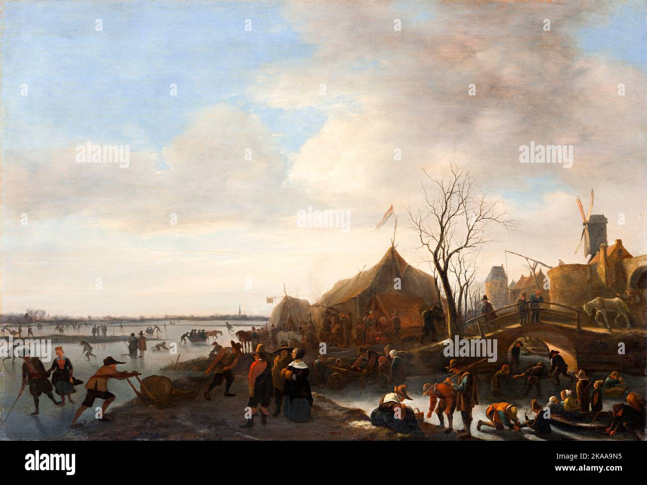 Winter scene, 1650, Painting by Jan Steen Stock Photo - Alamy