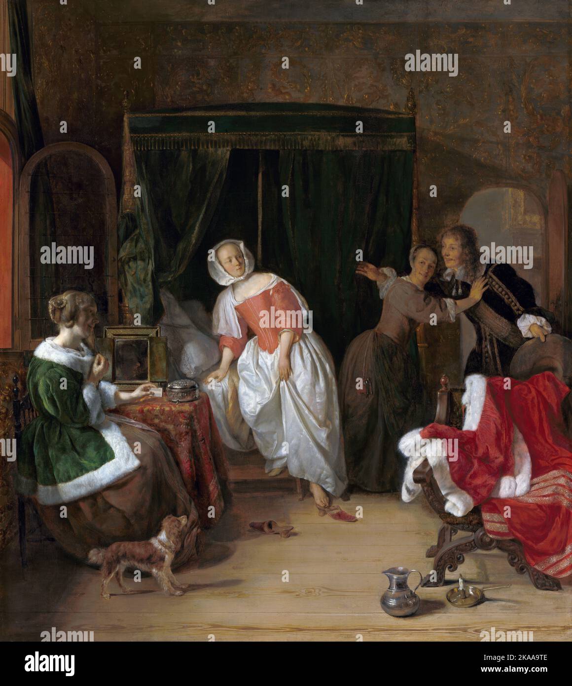 The Intruder, 1661, Painting by Gabriel Metsu Stock Photo - Alamy