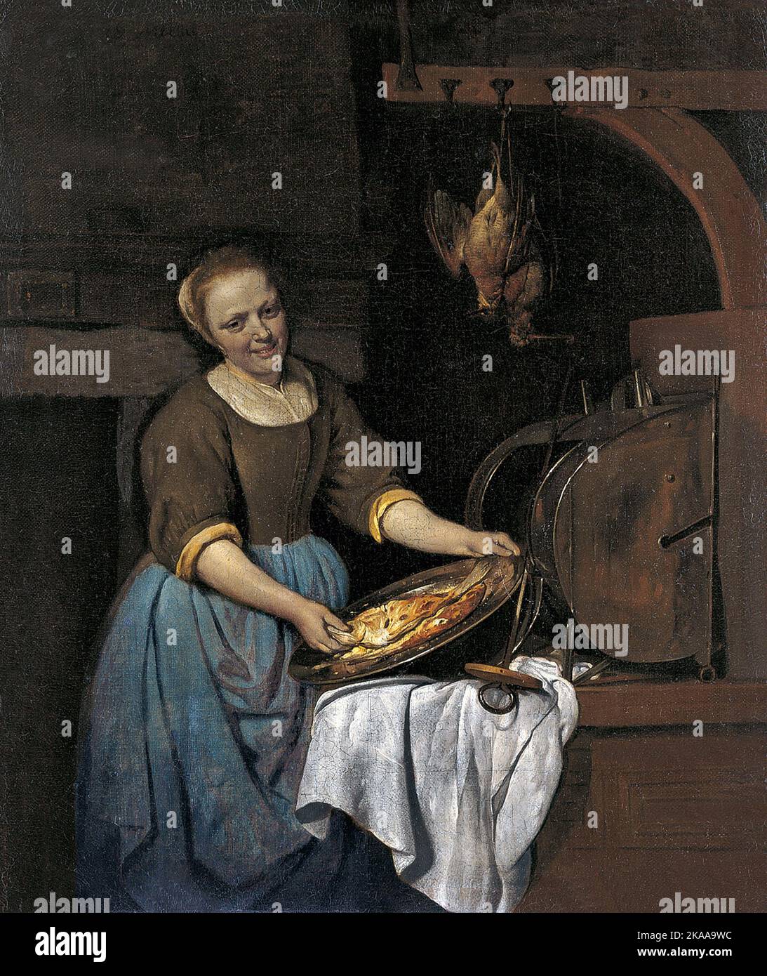 The Cook, 1657, Painting by Gabriel Metsu Stock Photo - Alamy