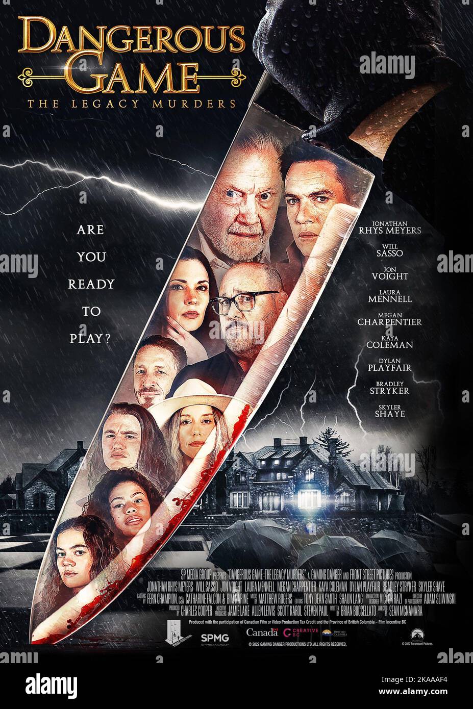 DANGEROUS GAME: THE LEGACY MURDERS, poster, clockwise from top right ...