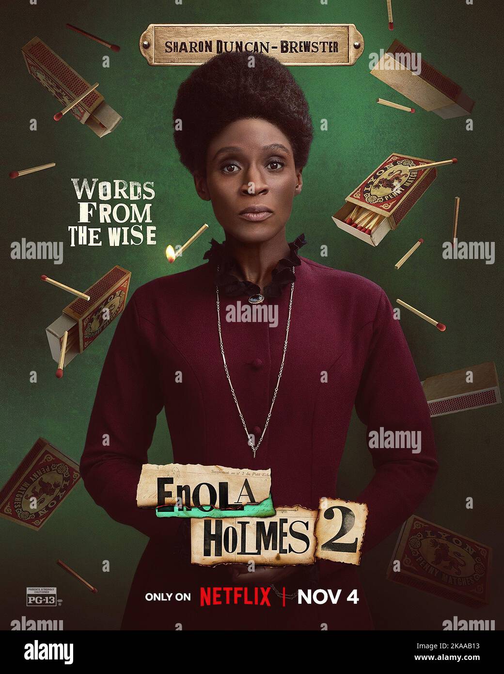 ENOLA HOLMES 2, US character poster, Sharon Duncan-Brewster, 2022 ...