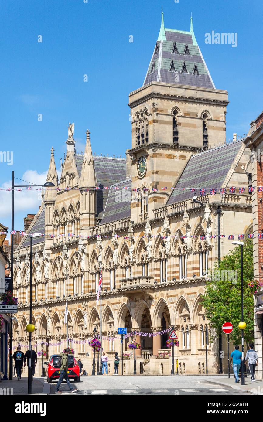 Northampton Guildhall from Dengate, Northampton, Northamptonshire ...