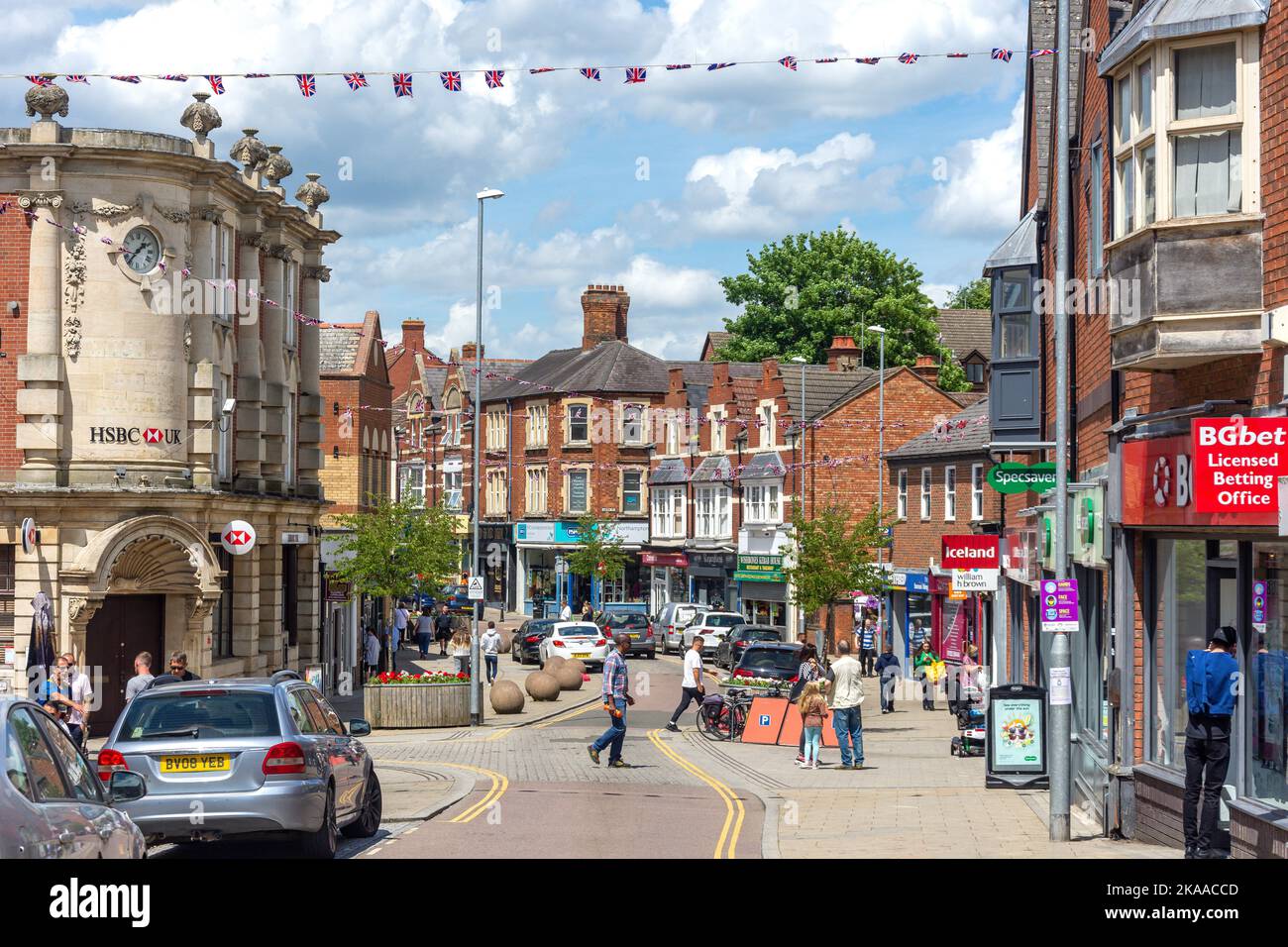 High Street, Rushden, Northamptonshire, England, United Kingdom Stock ...