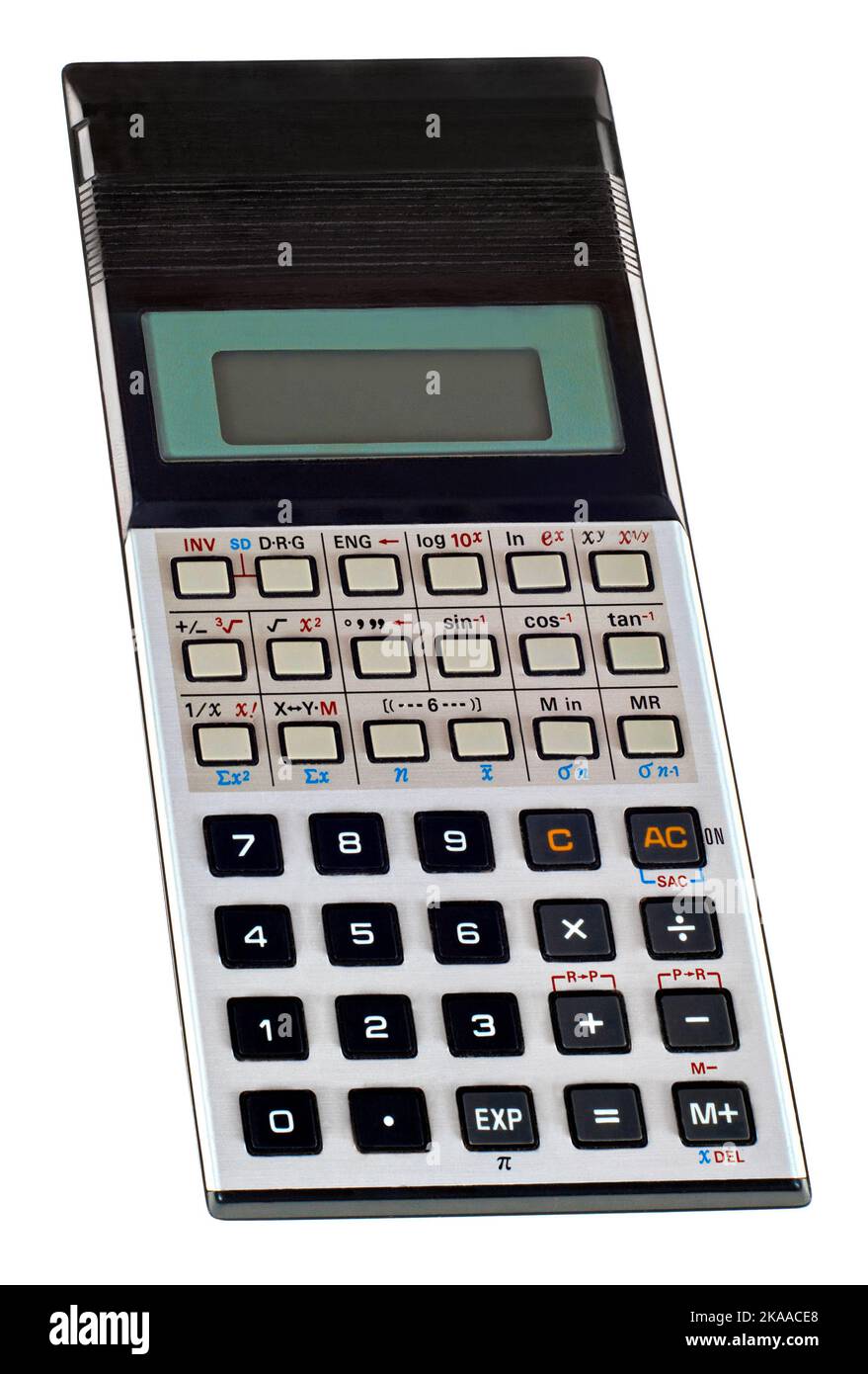 Calculator isolated on white background Stock Photo - Alamy