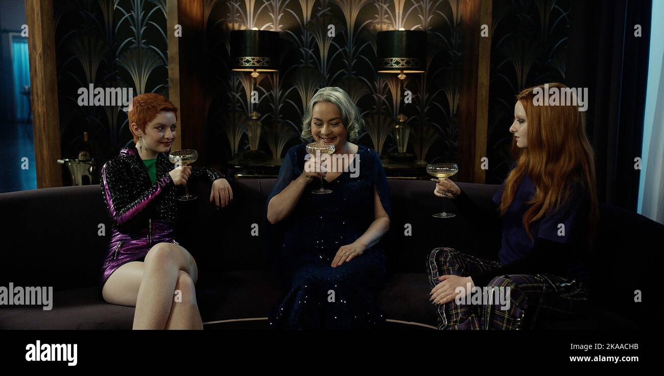 CHUCKY, from left: Lachlan Watson (dual role), Meg Tilly, Lachlan ...