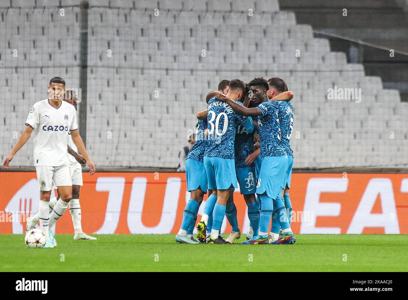 Tottenham Hotspur's Clement Lenglet celebrates scoring their side's ...