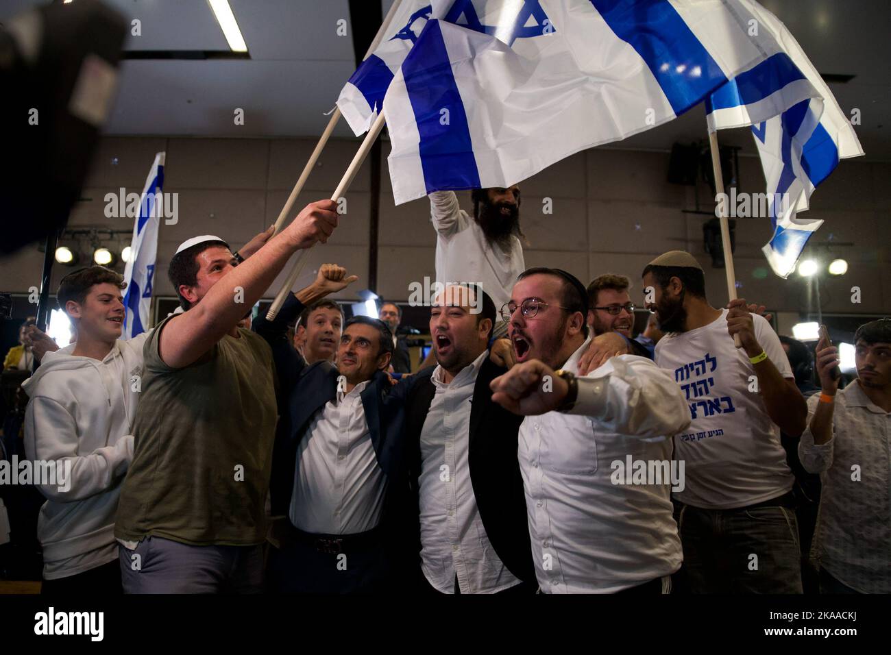 Tel Aviv, Israel. 01st Nov, 2022. Celebrations at the election ...