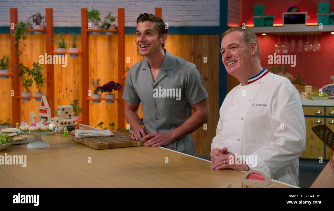 EASY-BAKE BATTLE, from left: host Antoni Porowski, guest judge Jacques ...