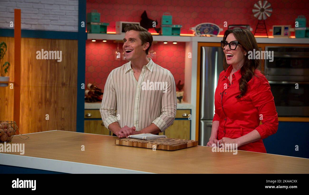 EASY-BAKE BATTLE, from left: host Antoni Porowski, guest judge Monte ...