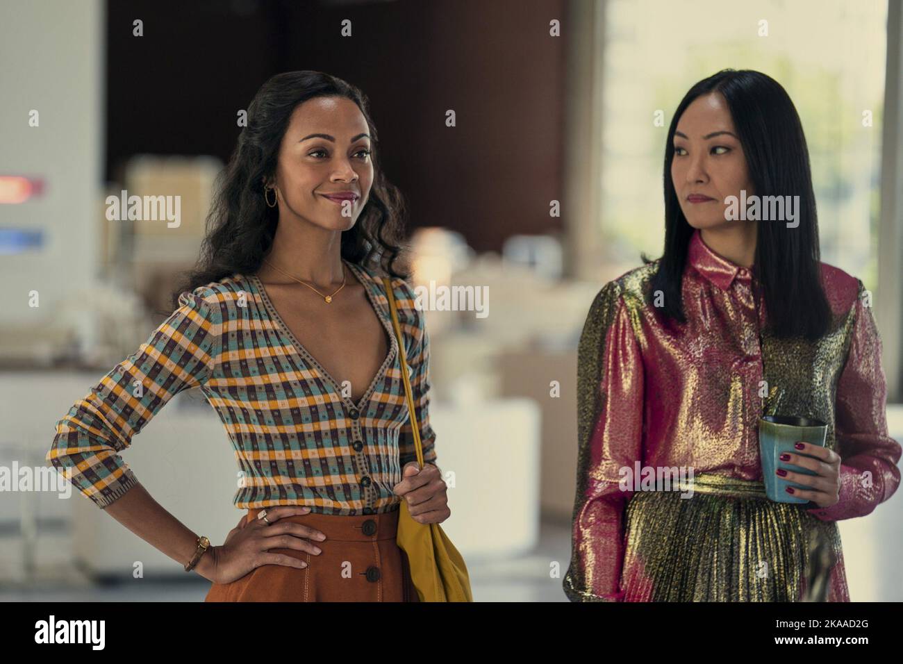 FROM SCRATCH, from left: Zoe Salanda, Elizabeth Anweis, (Season 1, ep ...