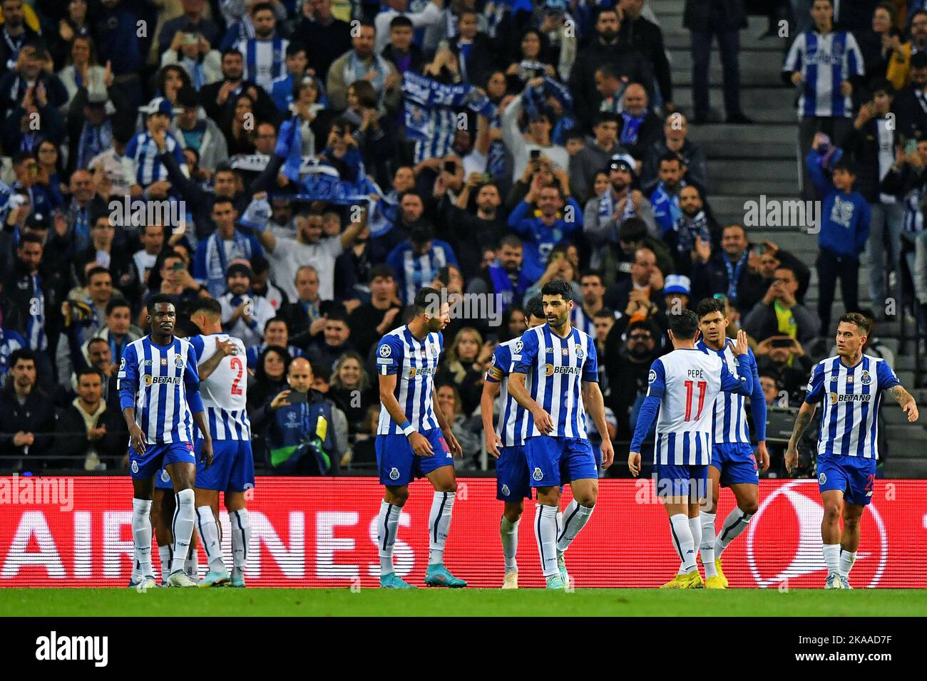 Estadio Dragao, Porto, Portugal: 1st November 2022: Jan Oblak of Atlético de Madrid, goal scored ...