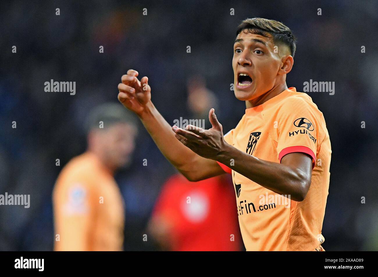 Estadio Dragao, Porto, Portugal: 1st November 2022: Nahuel Molina of Atlético de Madrid, during ...
