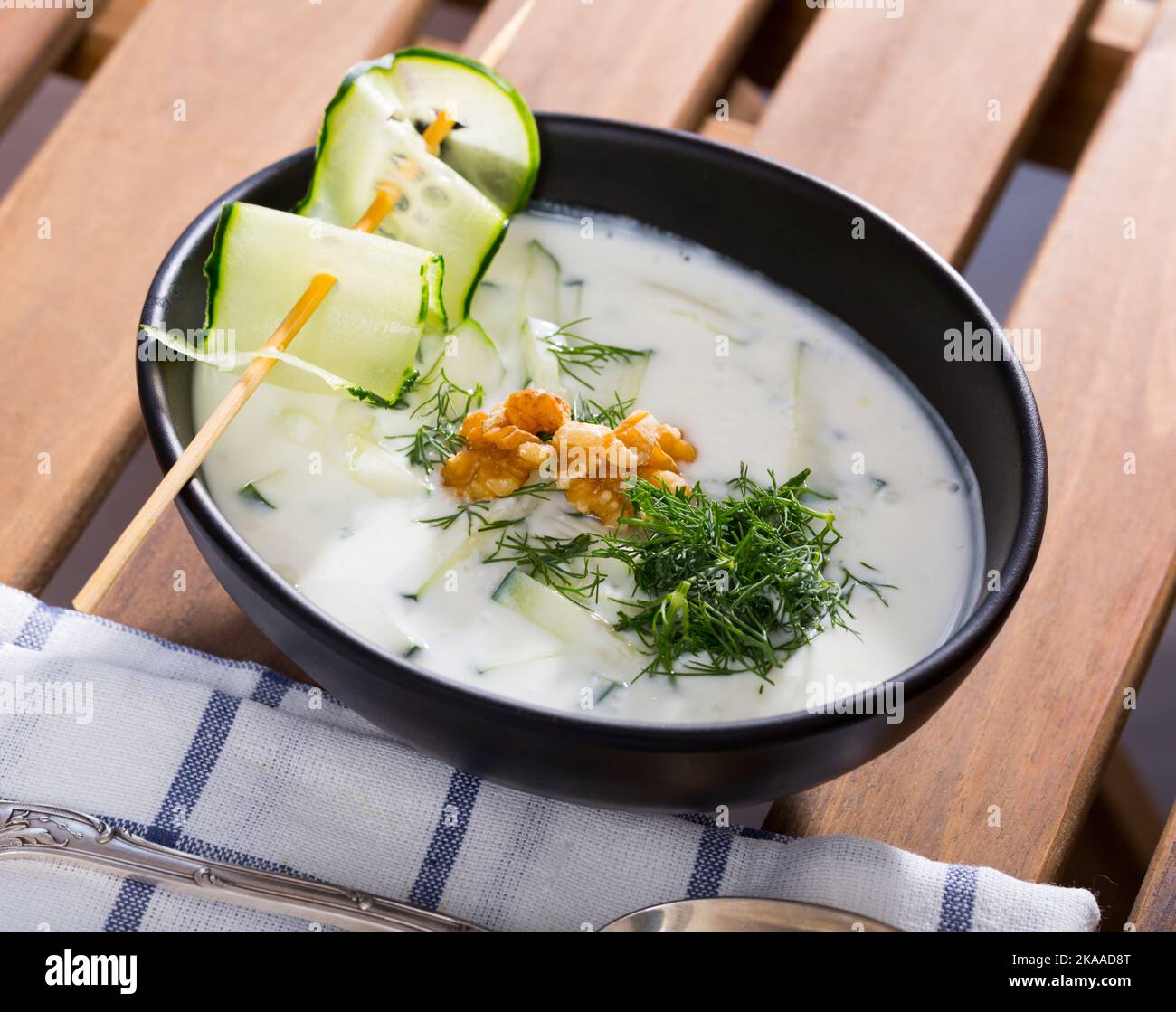 Bulgarian soup Tarator Stock Photo - Alamy