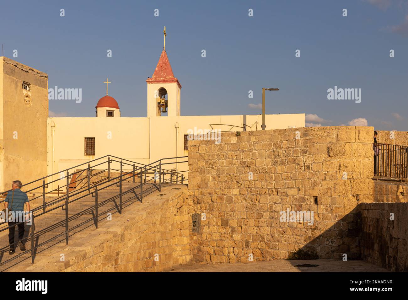 Acre, Israel - November 01, 2022, Saint John the Baptist Church and the ...