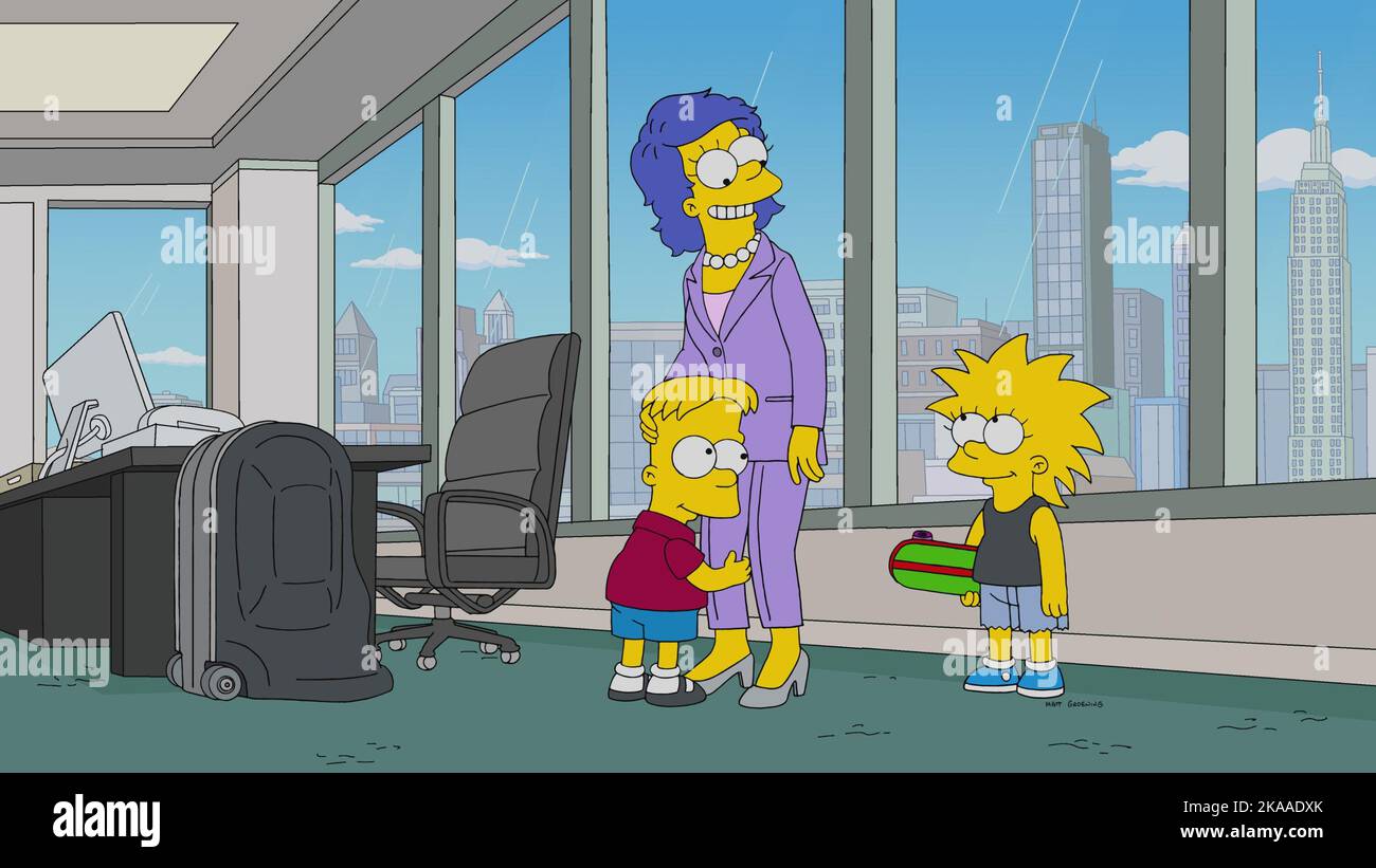 THE SIMPSONS, from left: Bart Simpson (voice: Nancy Cartwright), Marge ...