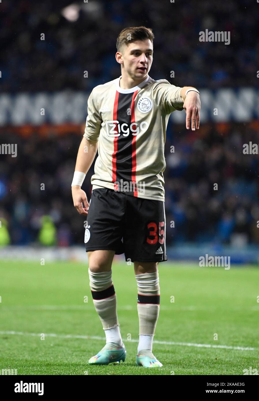 Glasgow, Scotland, 1st November 2022. Francisco Concei ‹o of Ajax ...