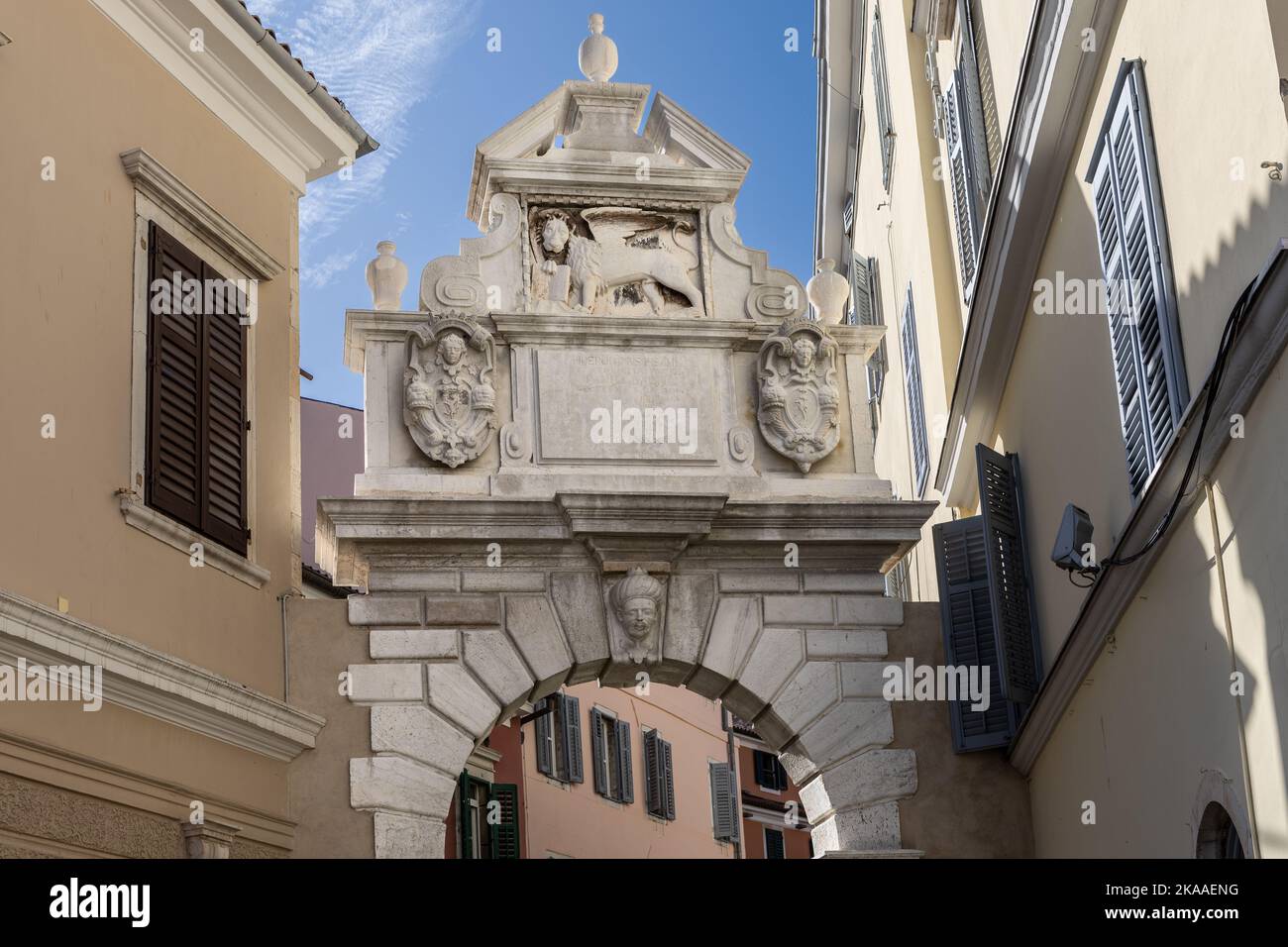 Balbijev Luk, Balbi's Arch, 17th C stone arch, town gate with Venetian ...