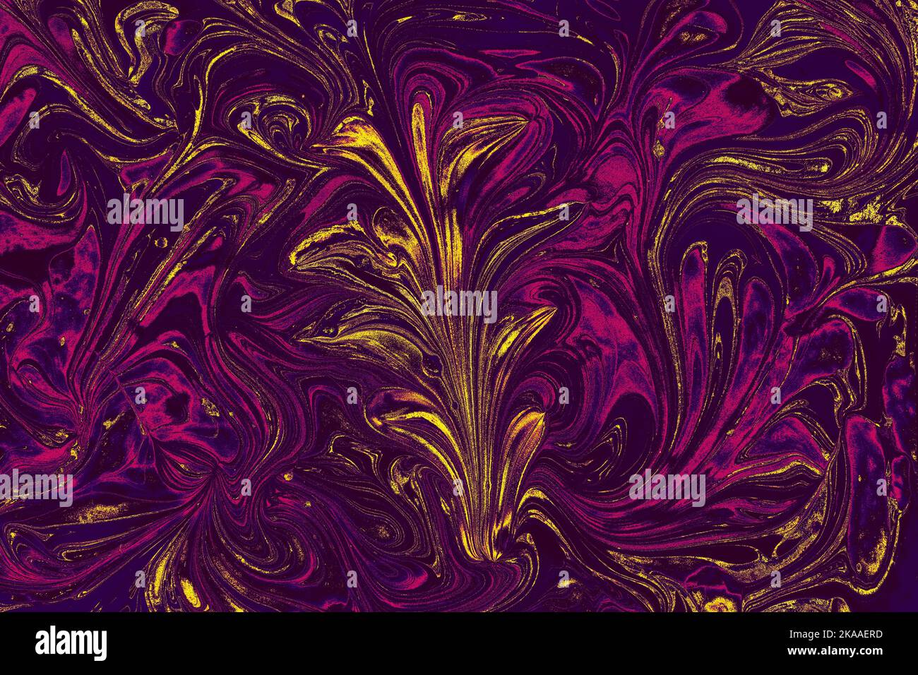 Abstract ebru cover art. Floral Ebru marbling texture background design ...