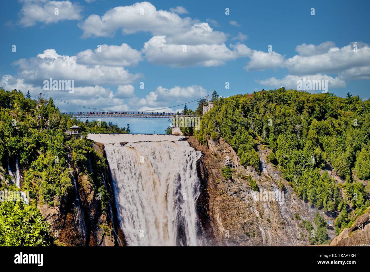 QUEBEC CITY, CANADA - September 5, 2022: The Montmorency Falls is a ...