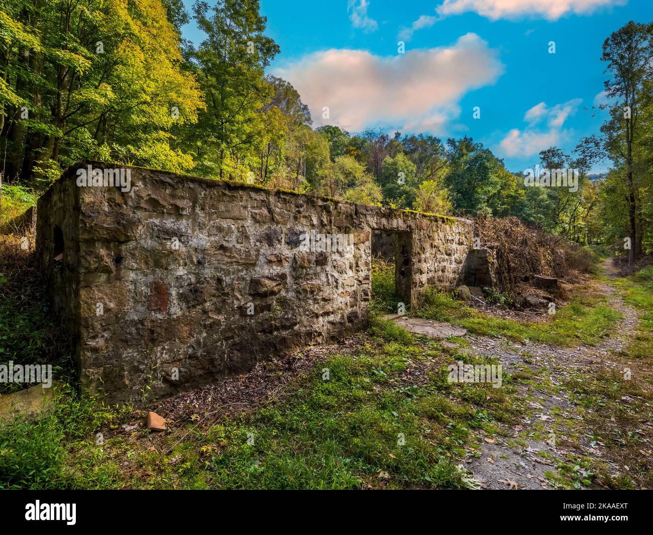 Coke Ovens in Historic Nuttallburg coal processing area in the New ...