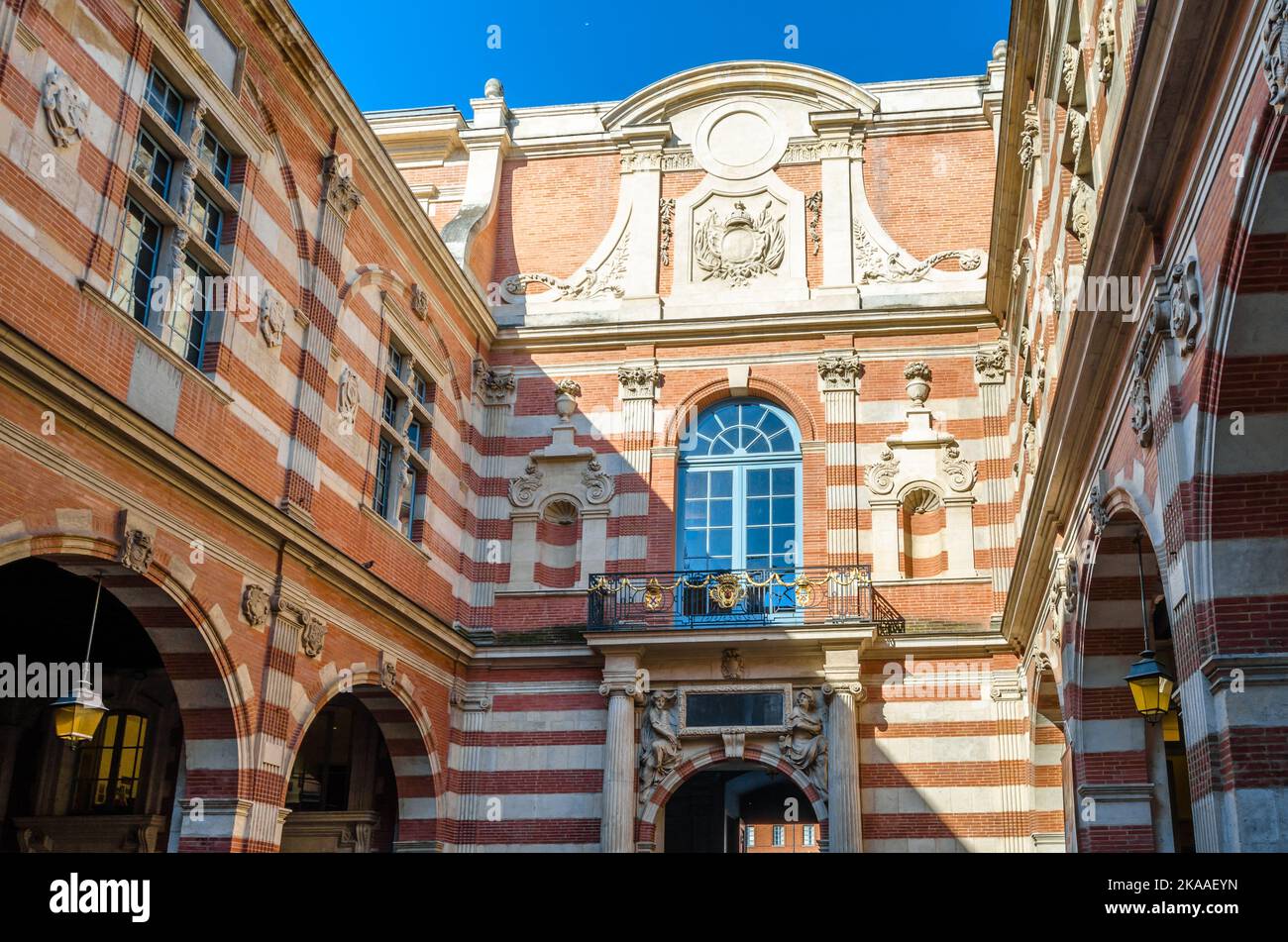 The Capitol building, the seat of the city council of Toulouse, France ...