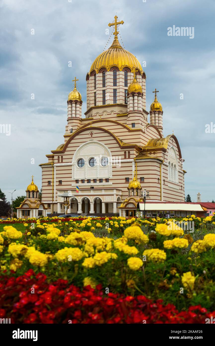 Cathedral in Fagaras is arhitectural landmark Stock Photo - Alamy