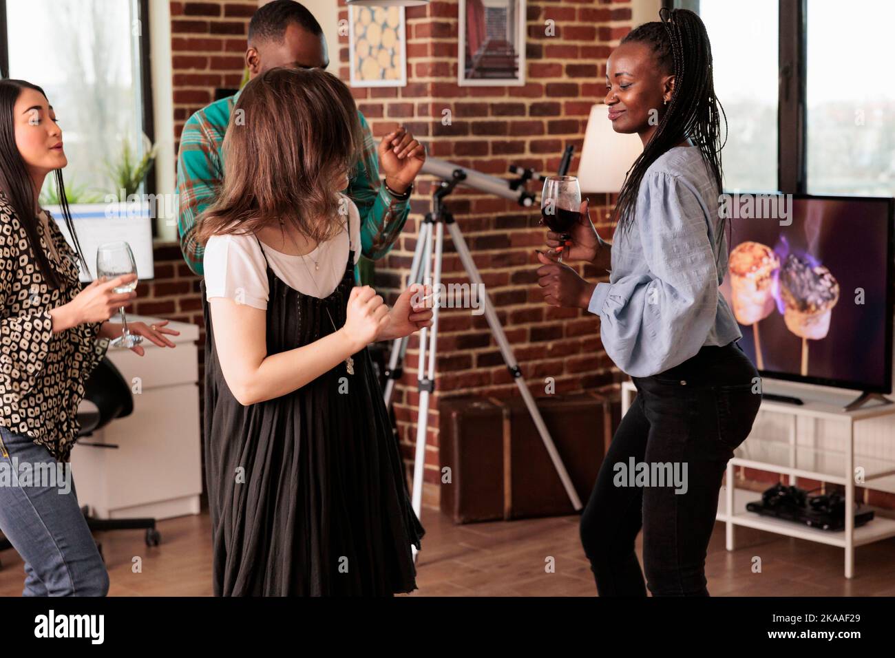 Cheerful, glad, happy, smiling african american woman, girl, lady ...