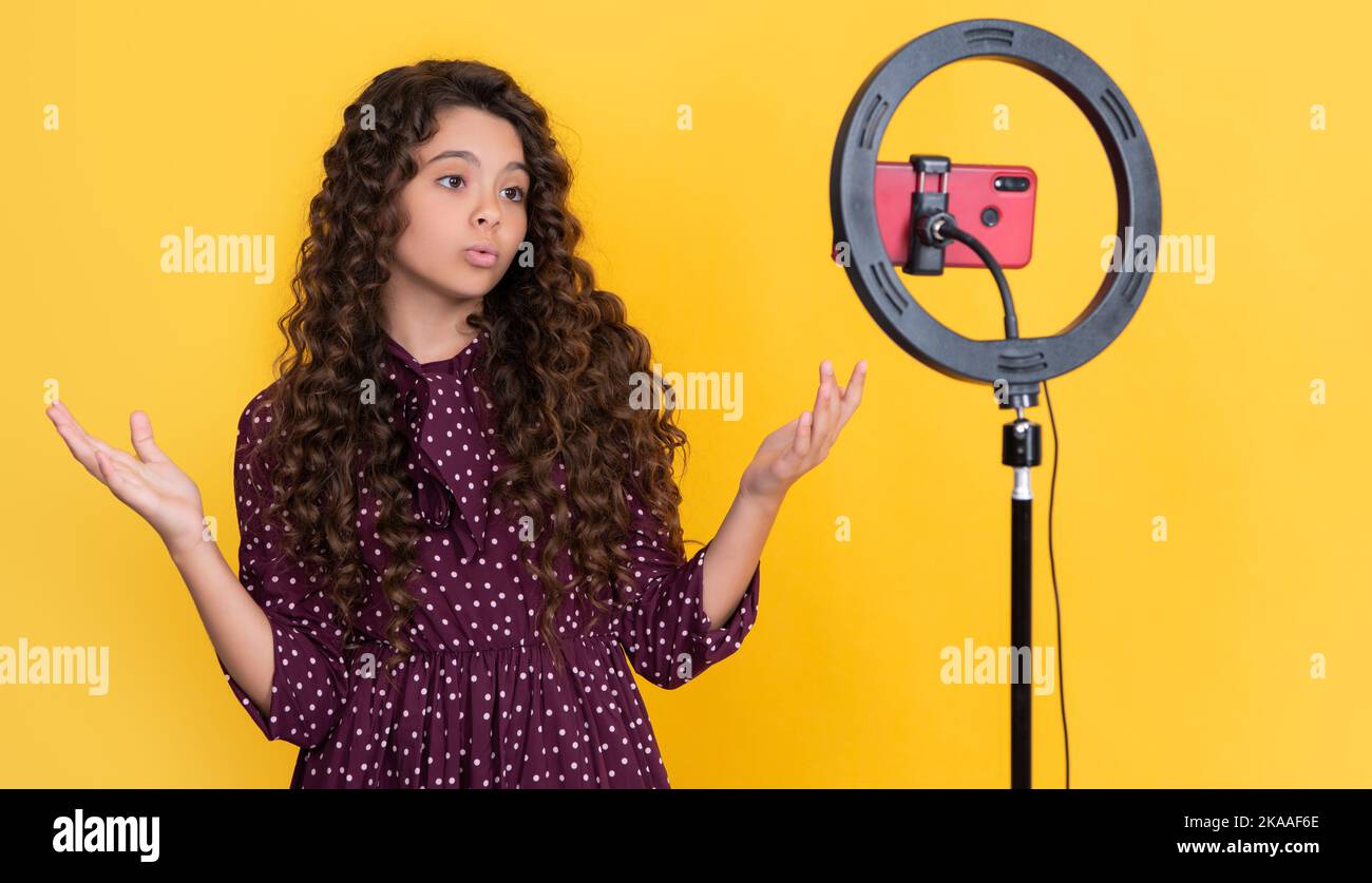 Child vlogger making video hi-res stock photography and images - Alamy