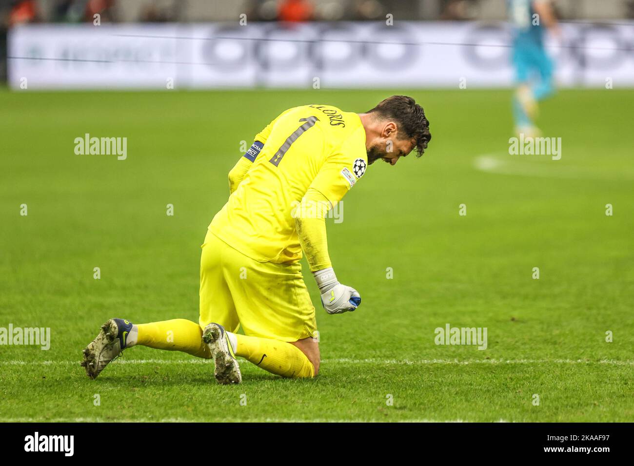 Tottenham Hotspur goalkeeper Hugo Lloris celebrates after the UEFA ...