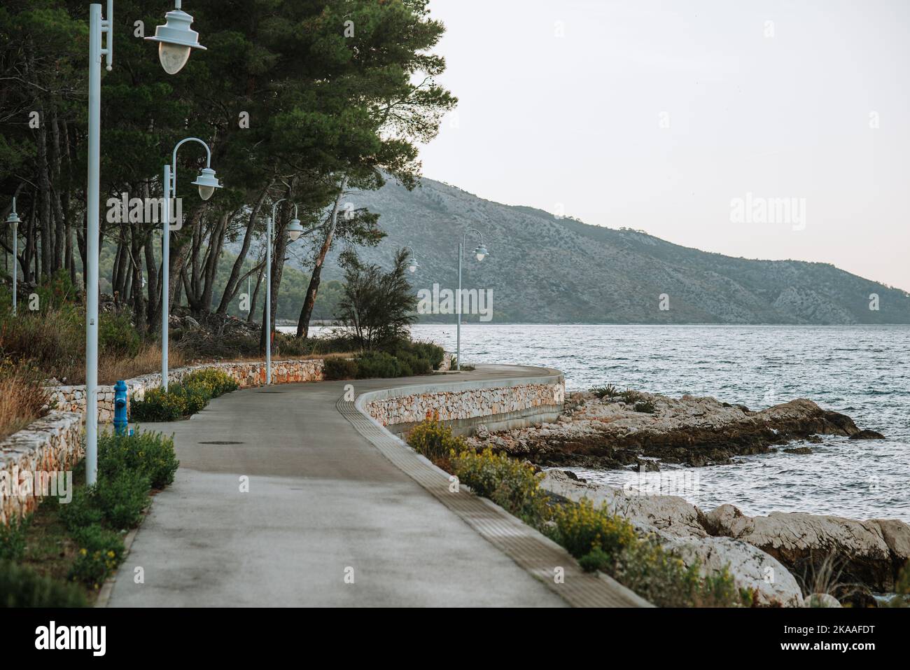 Hvar, Croatia - October 29, 2022: an ancient town streets with a rich ...