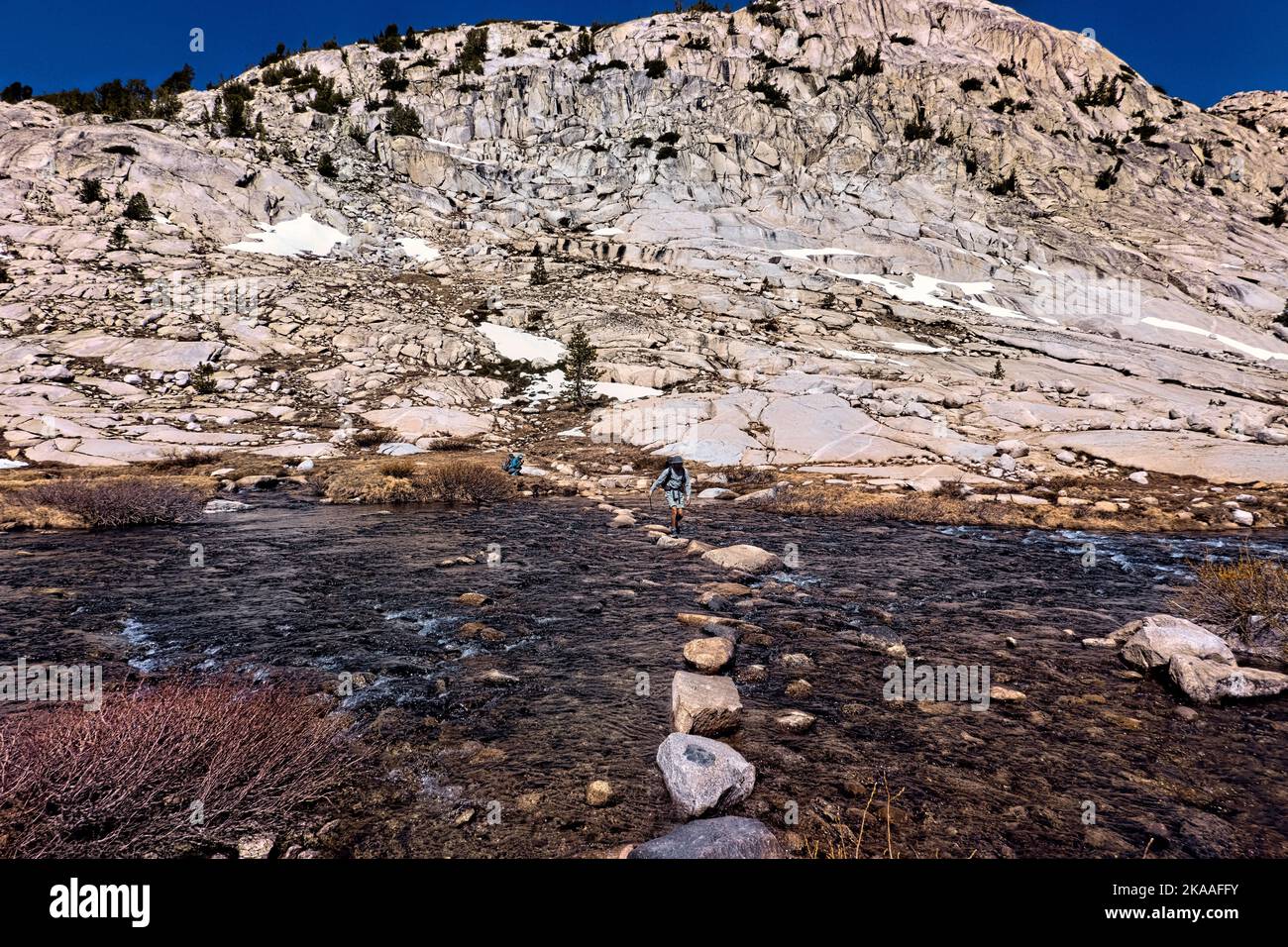Crossing Evolution Creek, Rae Lakes, Evolution Basin, Kings Canyon ... Crossing Evolution Creek, Rae Lakes, Evolution Basin, Kings Canyon ...