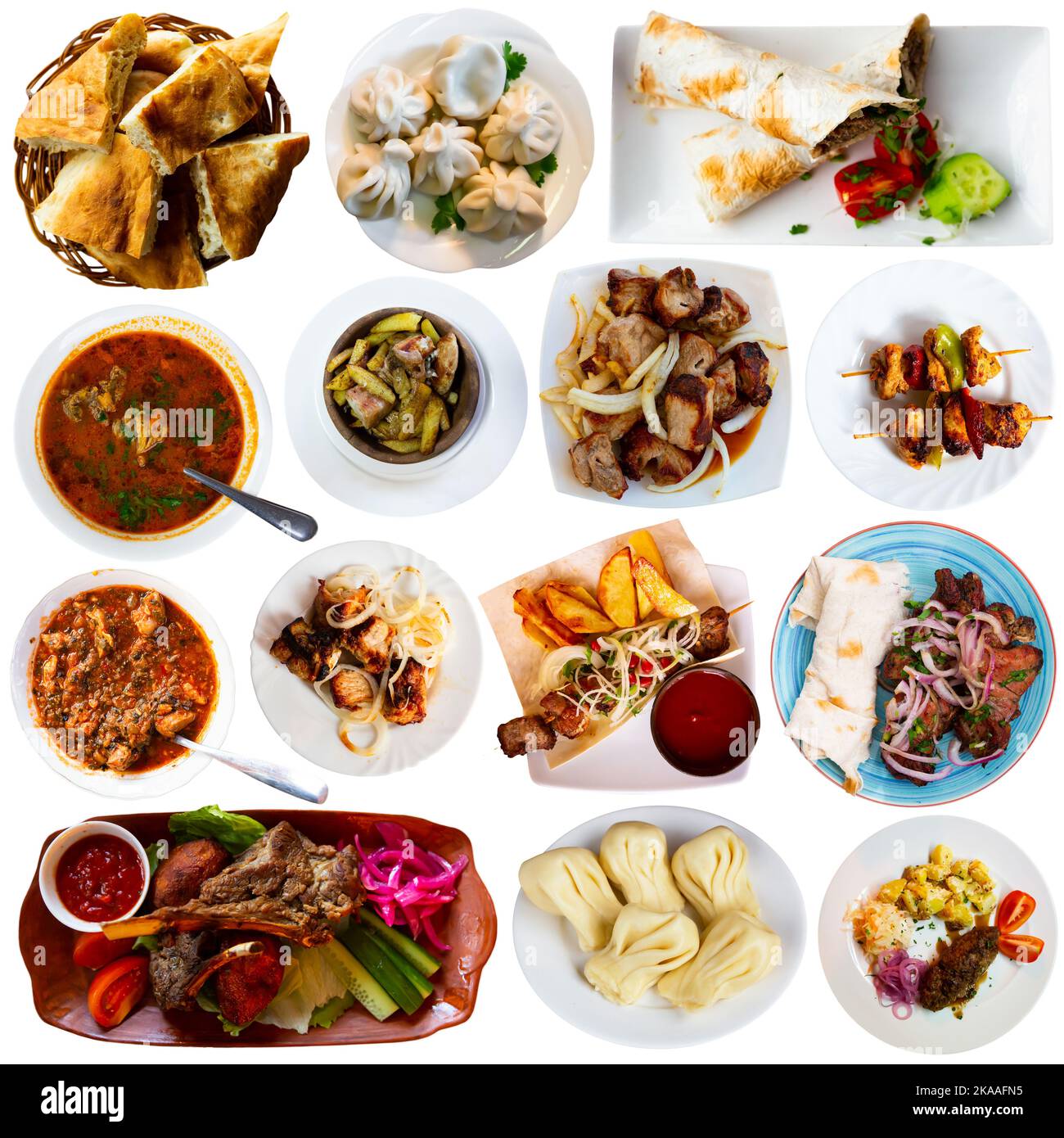 Georgian traditional cuisine beef Cut Out Stock Images & Pictures - Alamy