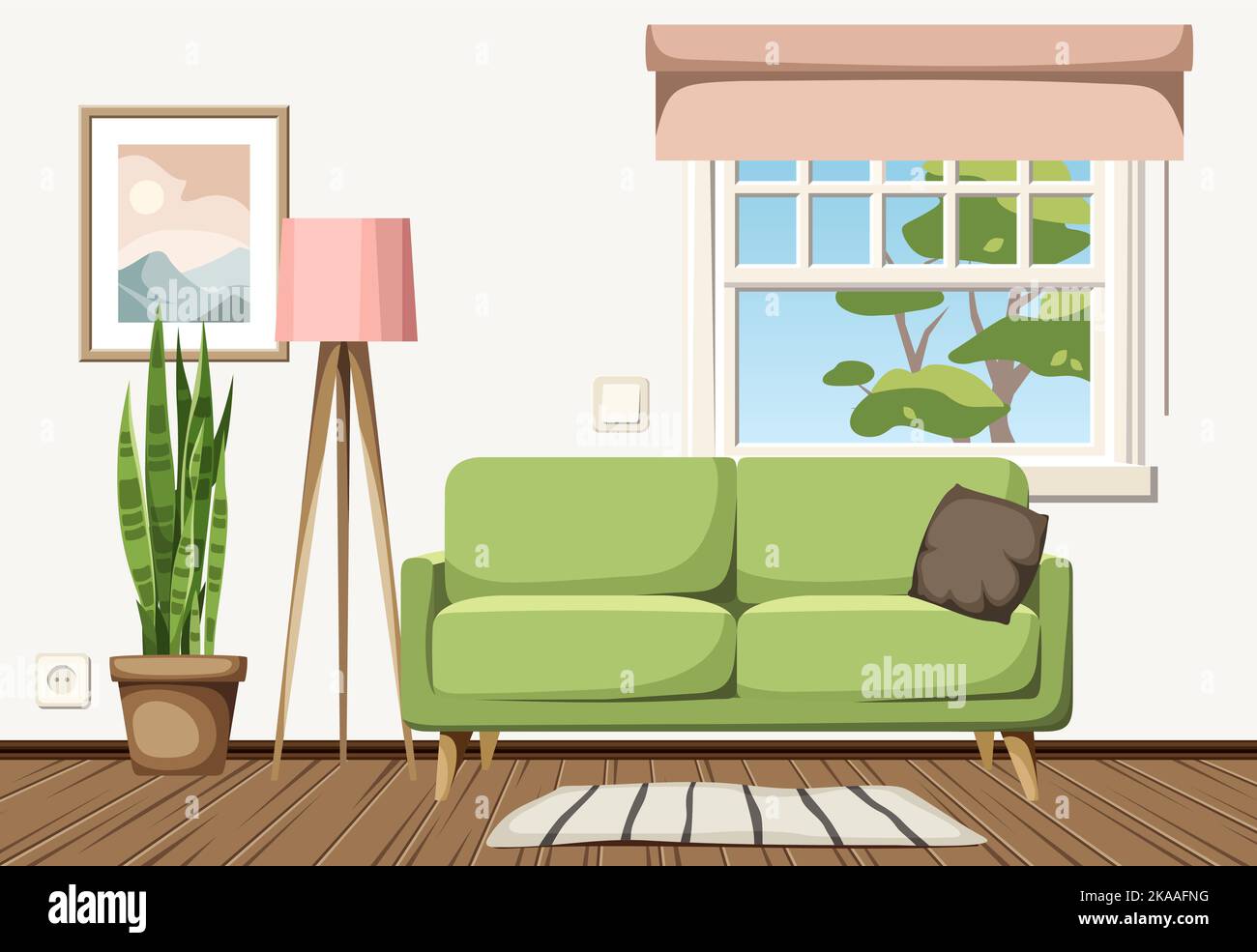 Living Room Cartoon Clipart