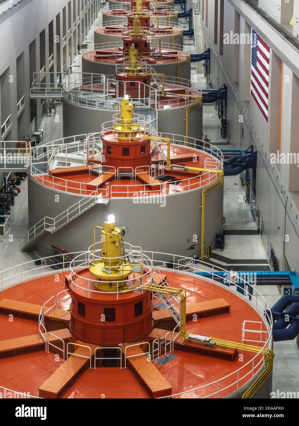 Power plant generators, Bonneville Dam, Columbia River Gorge National ...