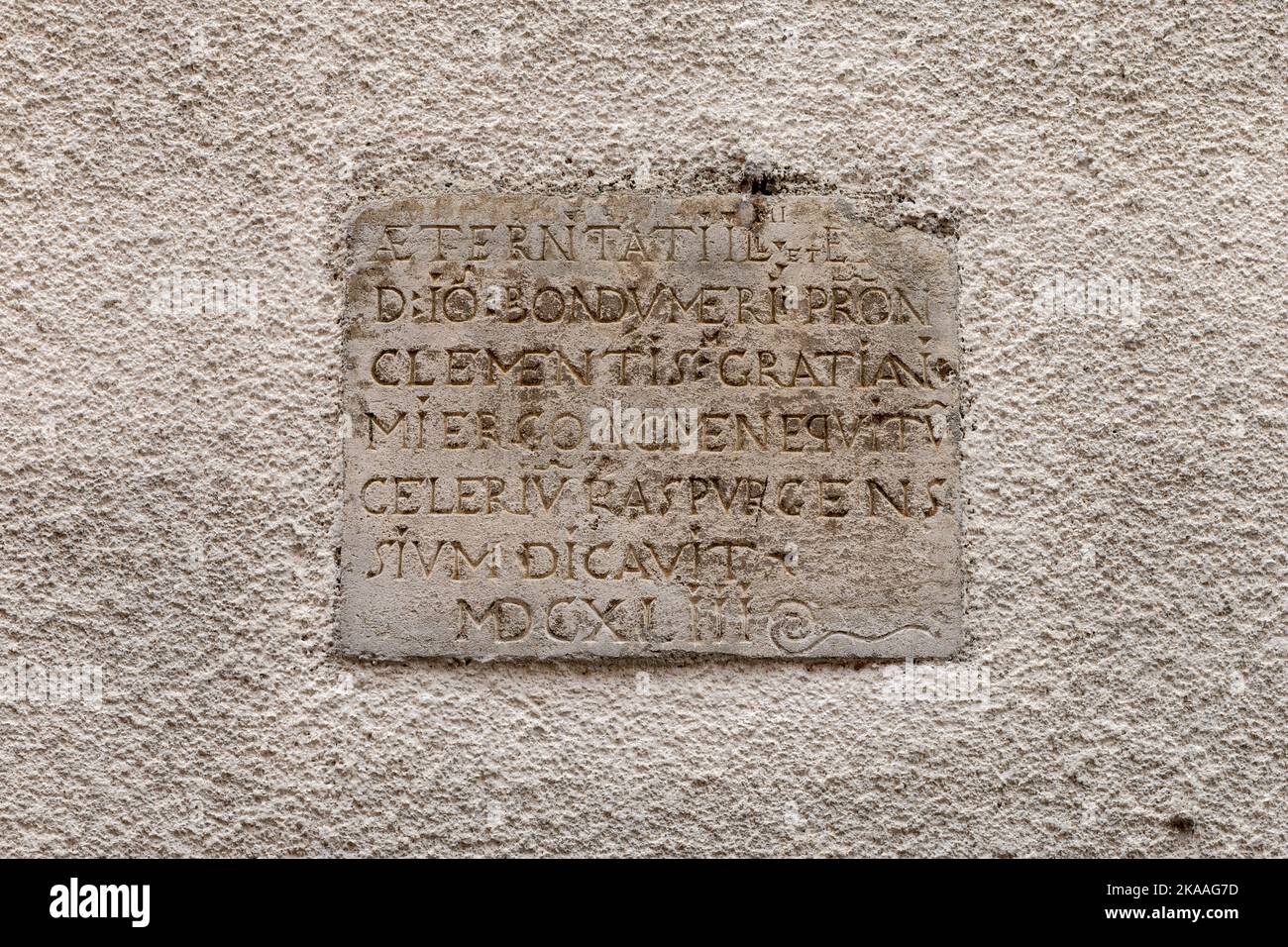Historic Plaques, Buzet, Croatia Stock Photo - Alamy