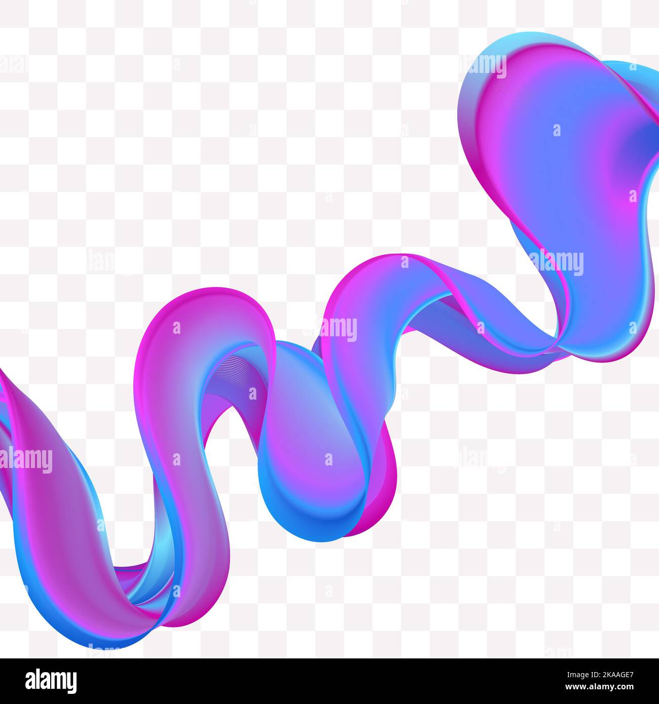 Abstract 3d wave. Cover design with chic color wave. Design element ...