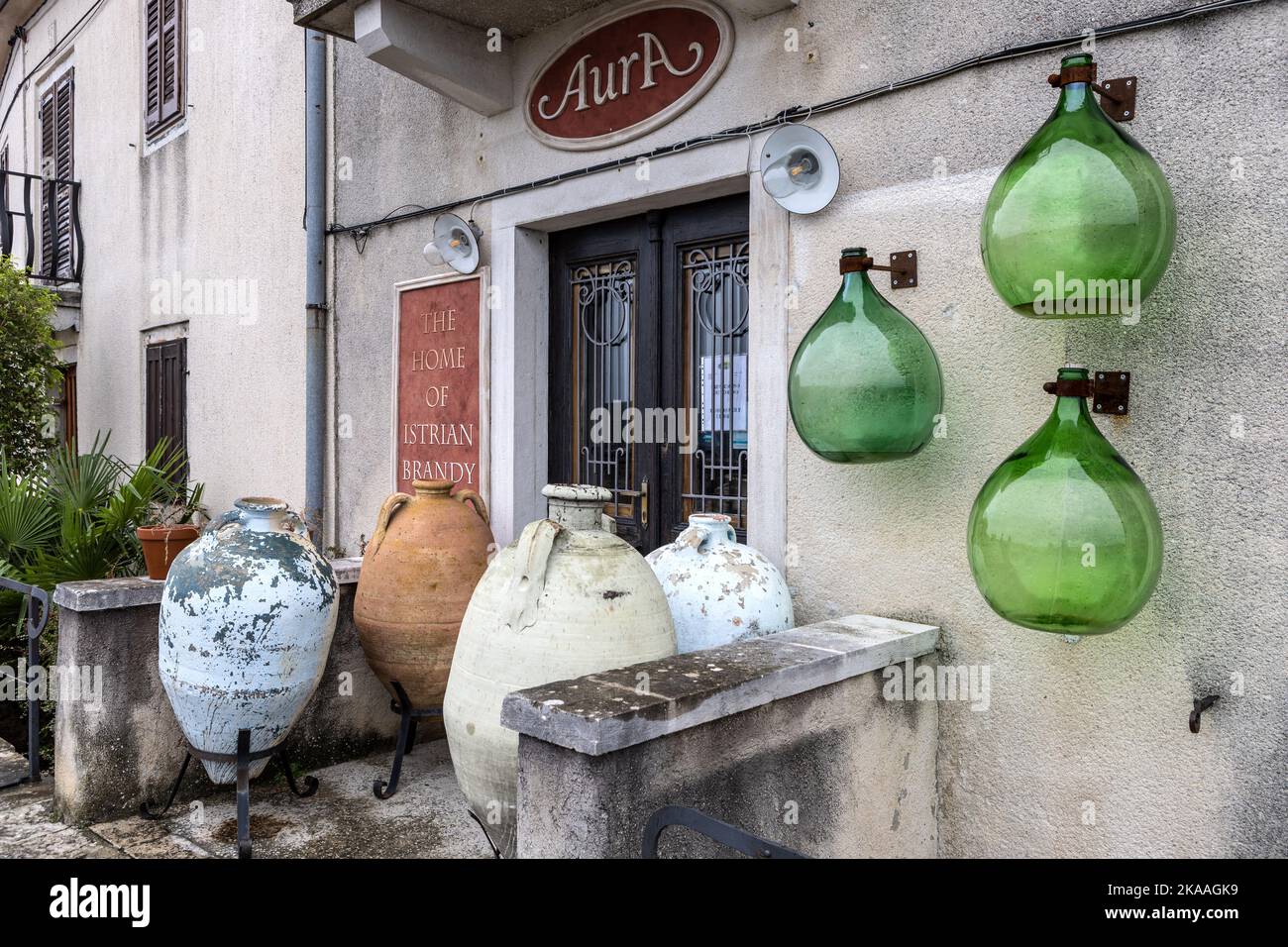 Istrian Brandy, House, Motovun, Croatia Stock Photo - Alamy
