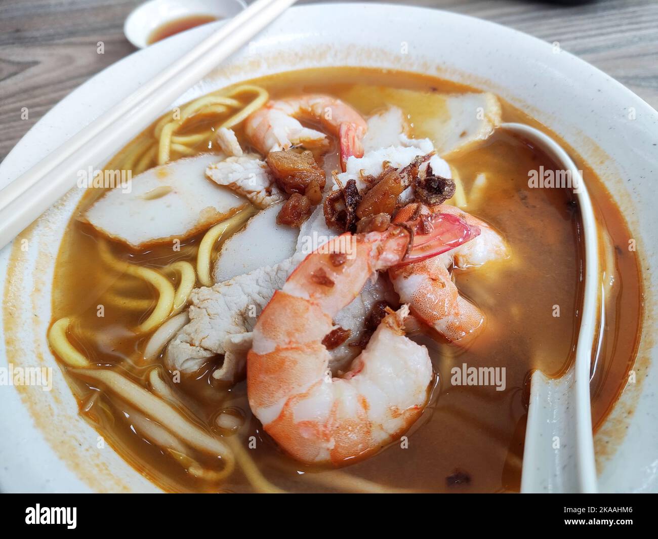 Penang prawn mee soup hi-res stock photography and images - Alamy