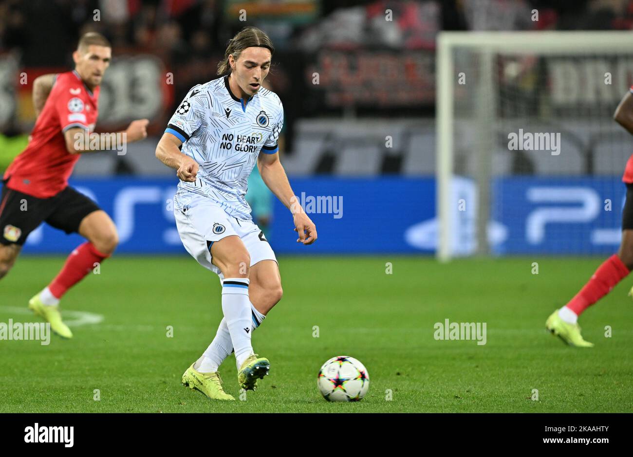 Leverkusen , Germany . 1 of November 2022, Casper Nielsen (27) of Club ...